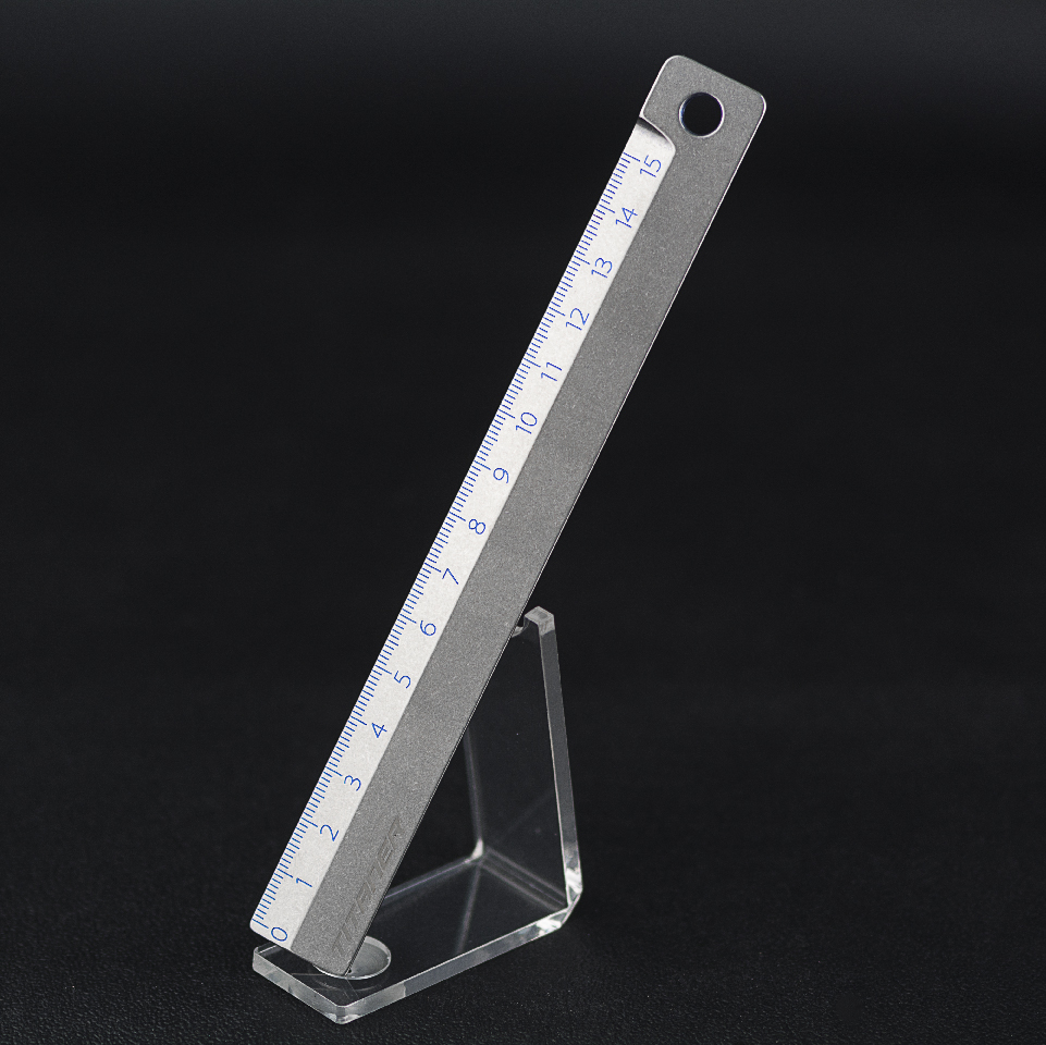 Dual-sided Ti Ruler Metric & Inch
