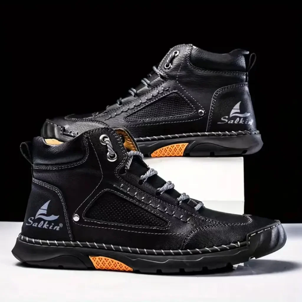 Men's Comfortable Handmade Leather Boots – Waterproof, Arch Support ...