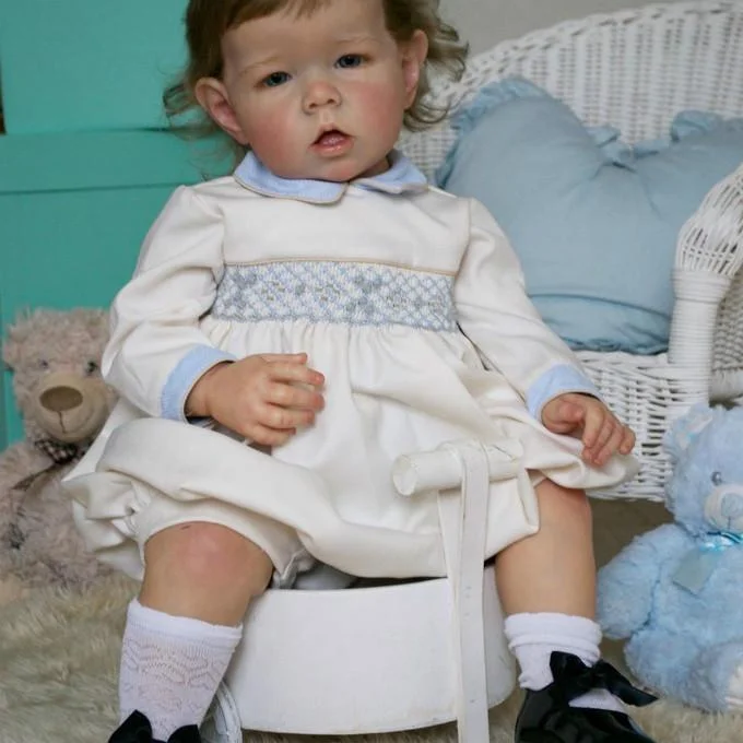 22"Little Kaiden Cute Reborn Baby Doll Give for Baby School Birthday ...