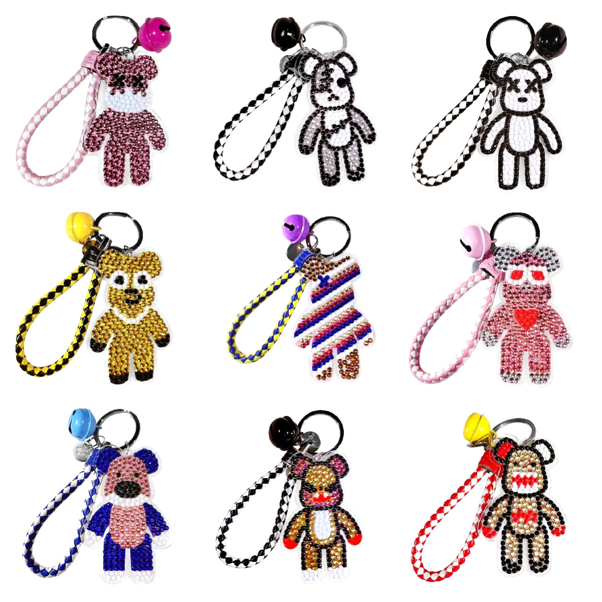 DIY Diamond Painting Keychain | Bearbrick