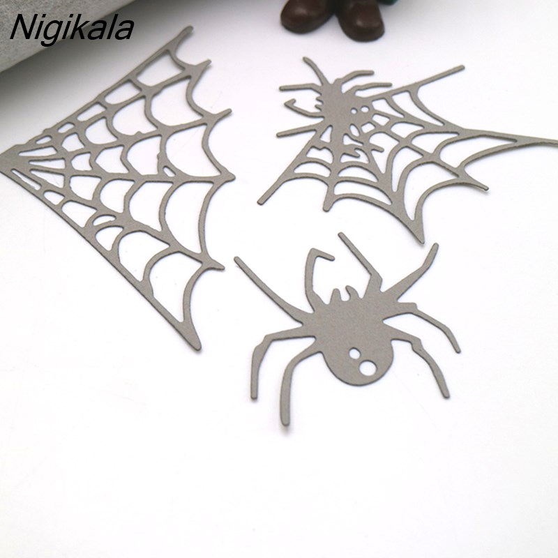 Nigikala Spider Cutting Dies Scrapbook Spider Web DIY Classroom Craft ...