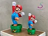 Small & Big Scale Mario - Super Mario Resin Statue - Super Studio