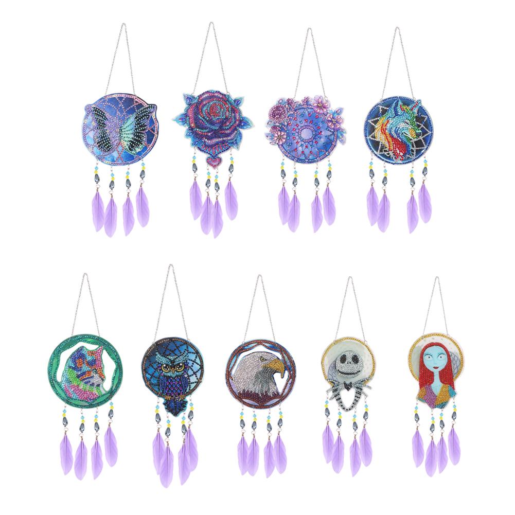 5D Diamond Painting Dream Light Catcher Wind Chimes Crystal Craft ...