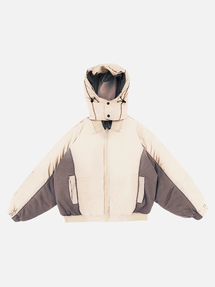 Functional Double Zipper Puffer Jacket