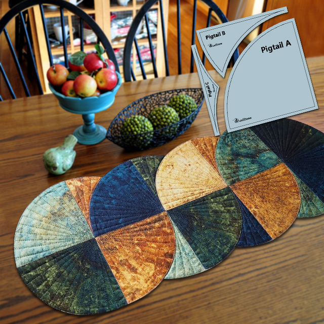 Patchwork Magic Curve Quilt Template - Instructions Included
