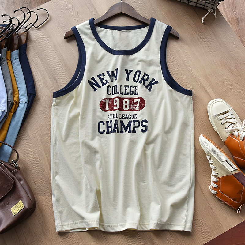 New York College Contrast Tank Top