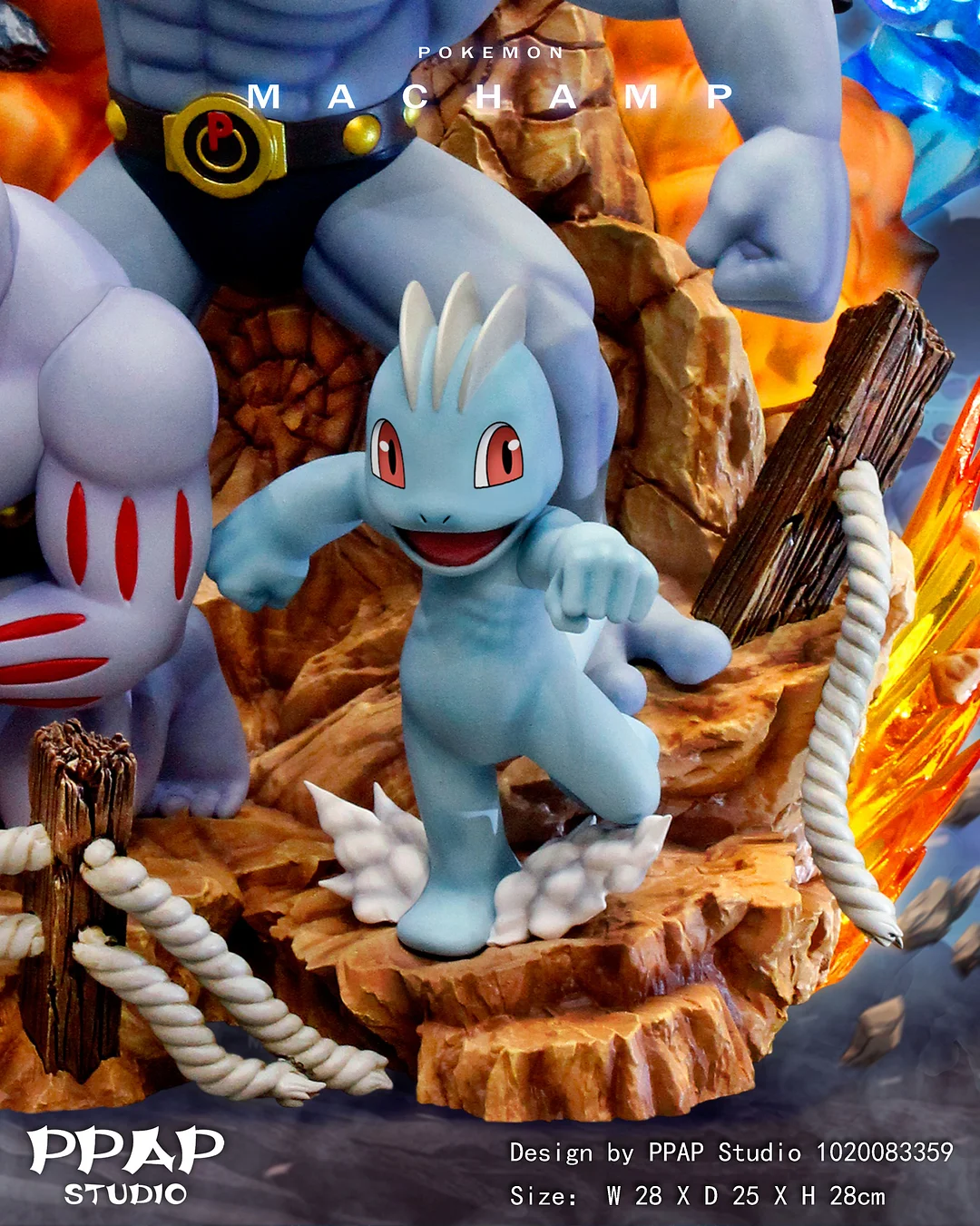 Machamp Family - Pokemon Resin Statue - PPAP Studios [In Stock]