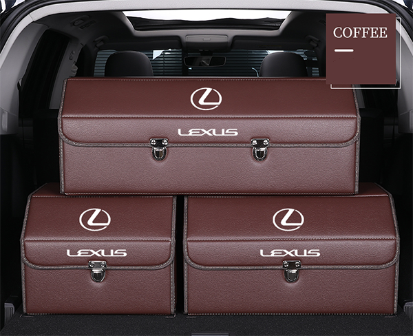 Car Trunk Leather Storage Box