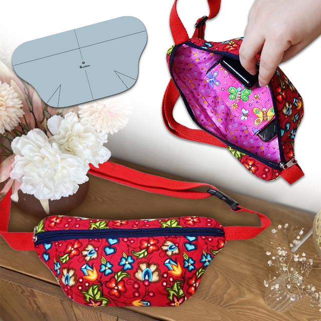 Messenger bag Sewing template – With Tutorial