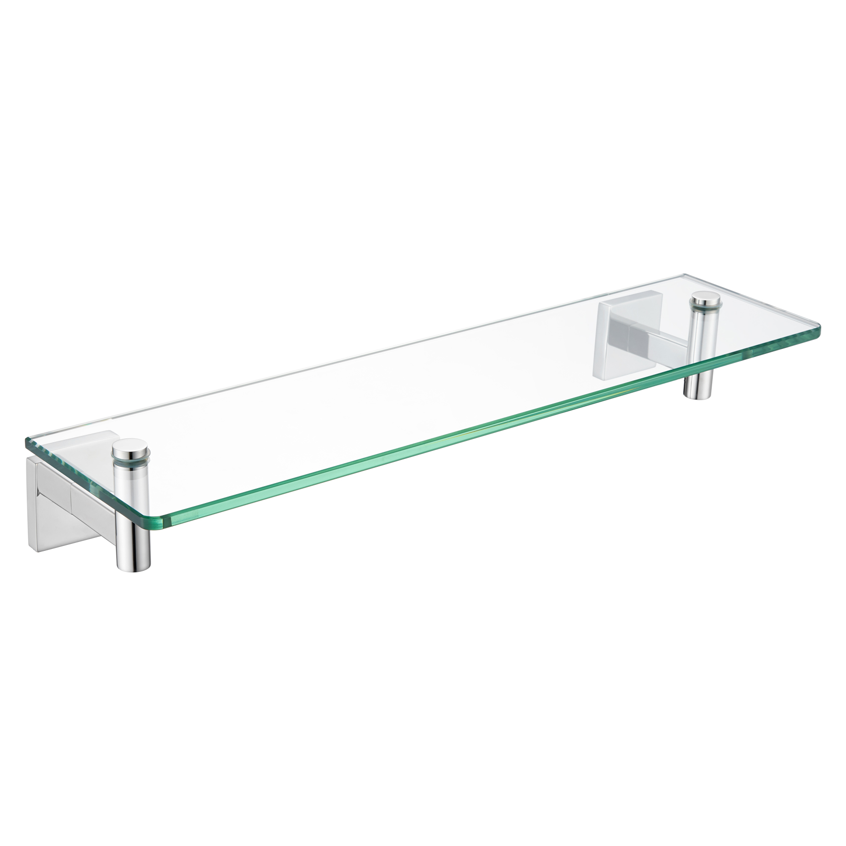 KOKOSIRI Bathroom Shelves Wall Mounted Floating Glass Shelf Polished ...