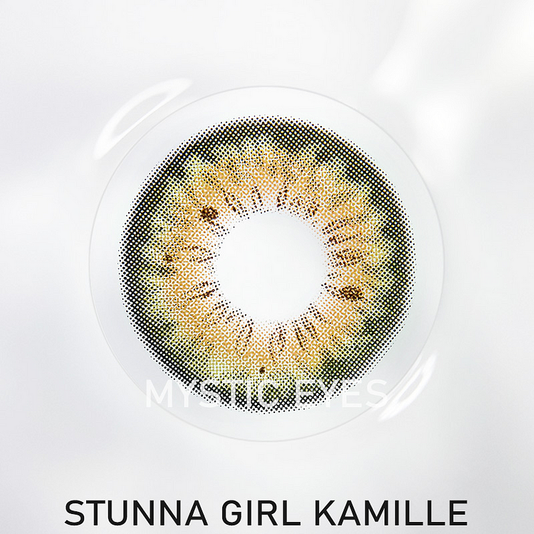 Mystic Eyes Stunna Girl Kamille Green Natural Colored Contact Lenses Green Lantern Contacts ...