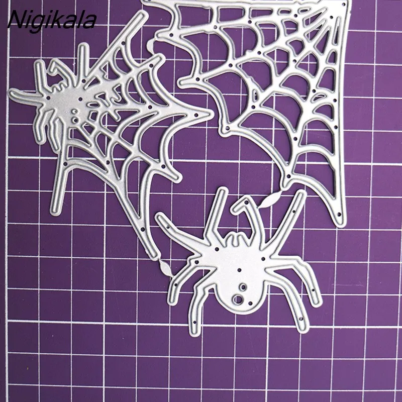 Nigikala Spider Cutting Dies Scrapbook Spider Web DIY Classroom Craft ...