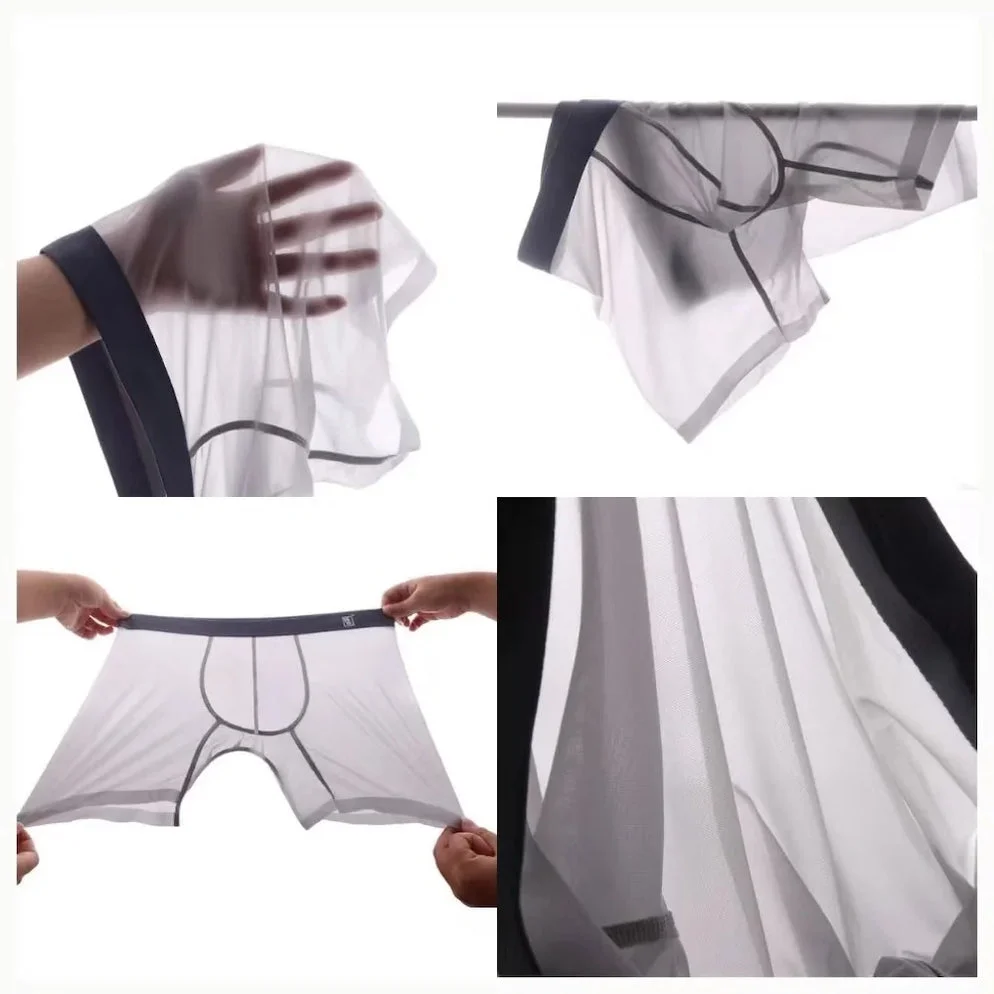 Men's Ultra-thin Transparent Ice Silk Underwear