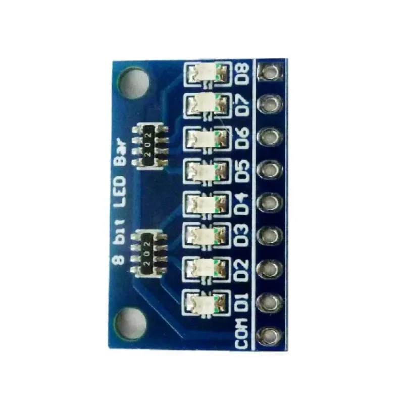 3.3V 5V 12V 24V 8 Bit Blue/Red Common anode/cathode LED indicator ...