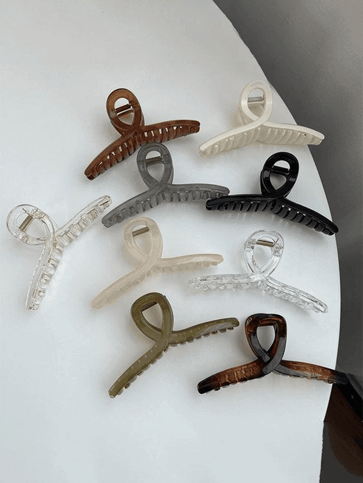 Woherb Large Morandi Color Hair Claw Clip