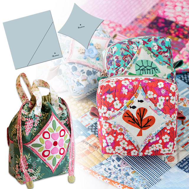 Bucket Bag Sewing Templates (3PCS) & Instruction