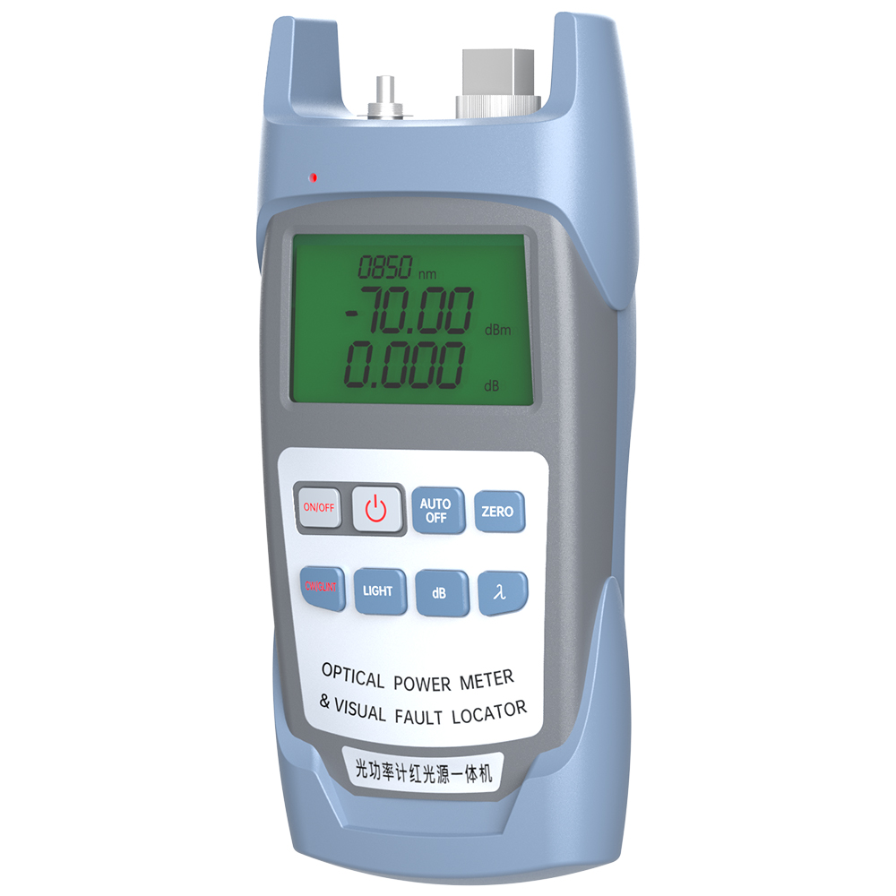 AMPCOM Fiber Optical Power Meter With Visual Fault Locator Fiber Tester ...
