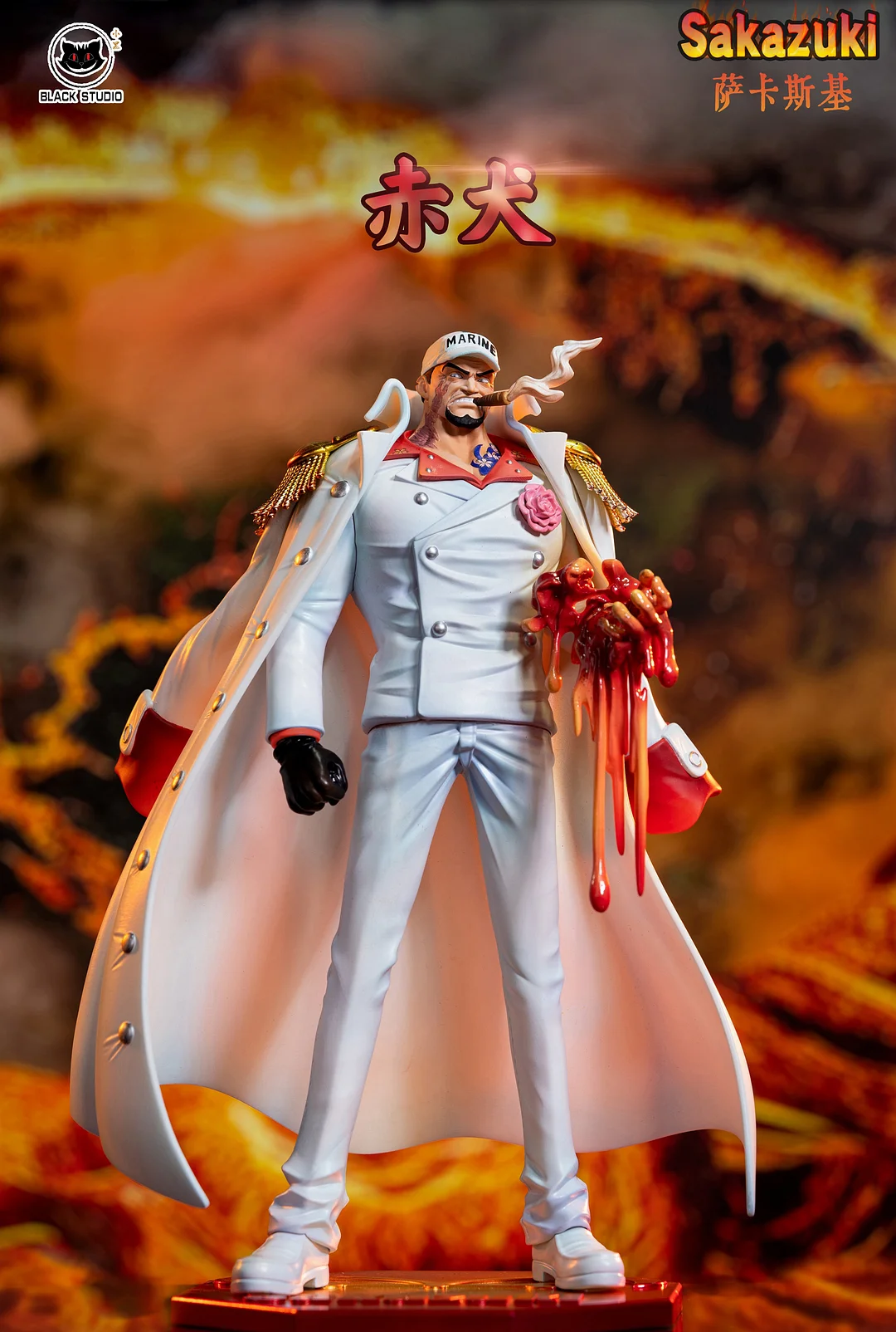 Akainu/ Sakazuki & Issho - ONE PIECE Resin Statue - Black Studios