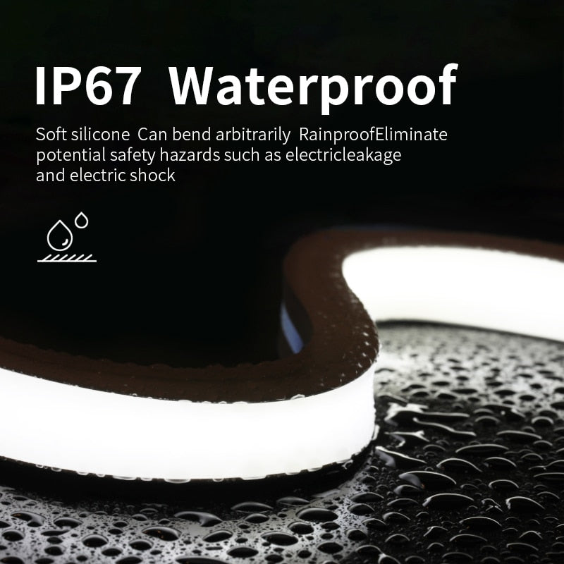 12/24v Flexible Waterproof Silicone LED Light Strip Silica Gel Soft ...