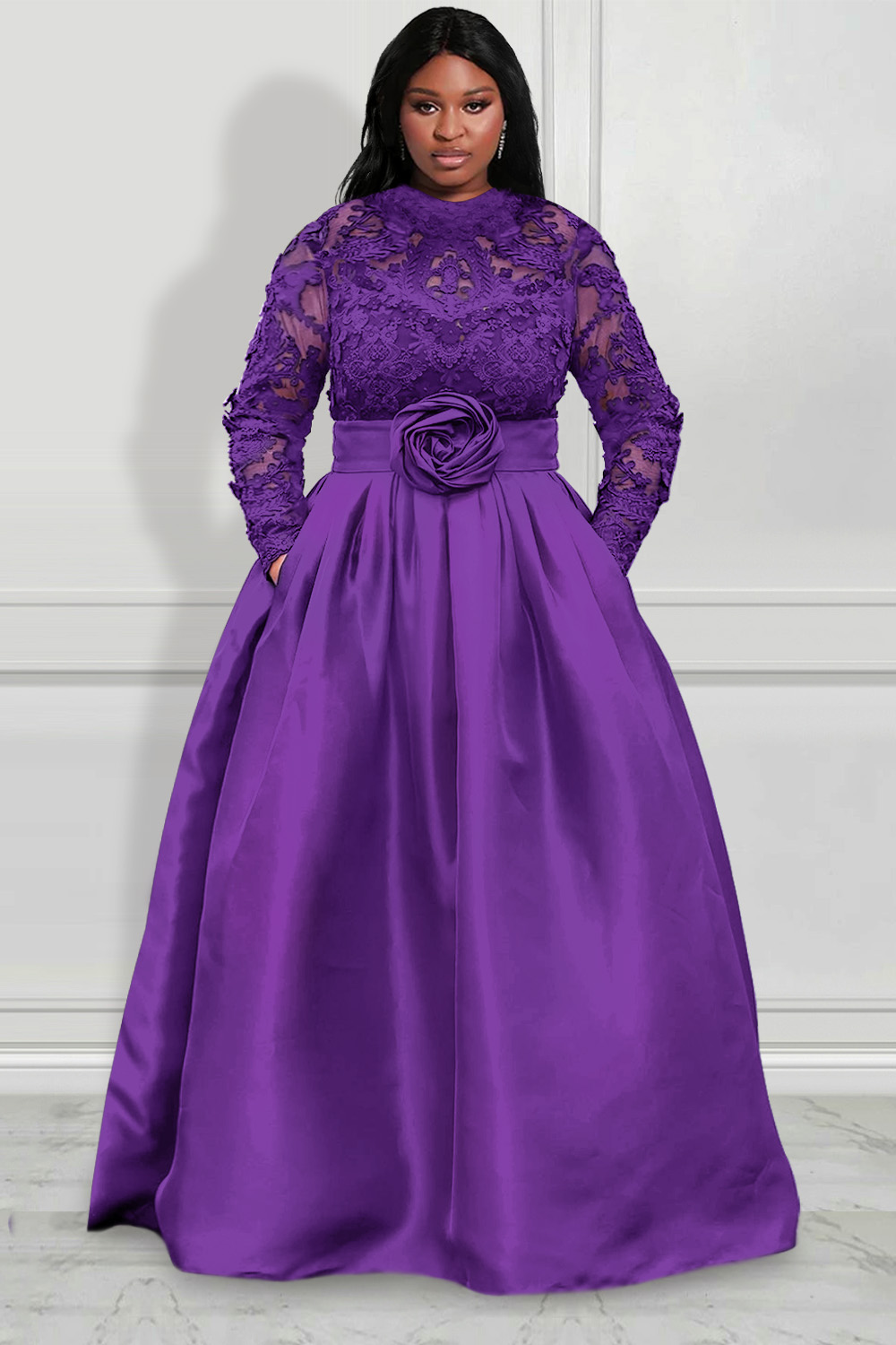 Plus Size Elegant Maxi Dress | Xpluswear