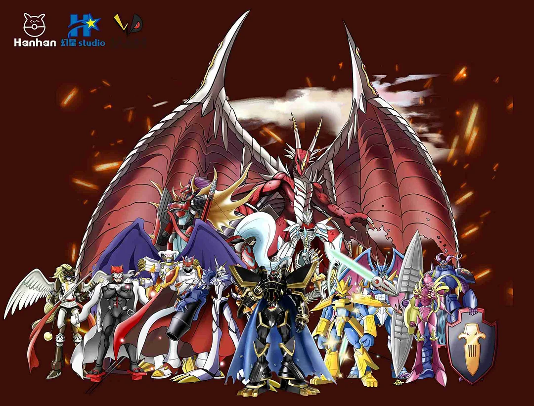 Alphamon - Digimon Resin Statue - Hanhan-Studio