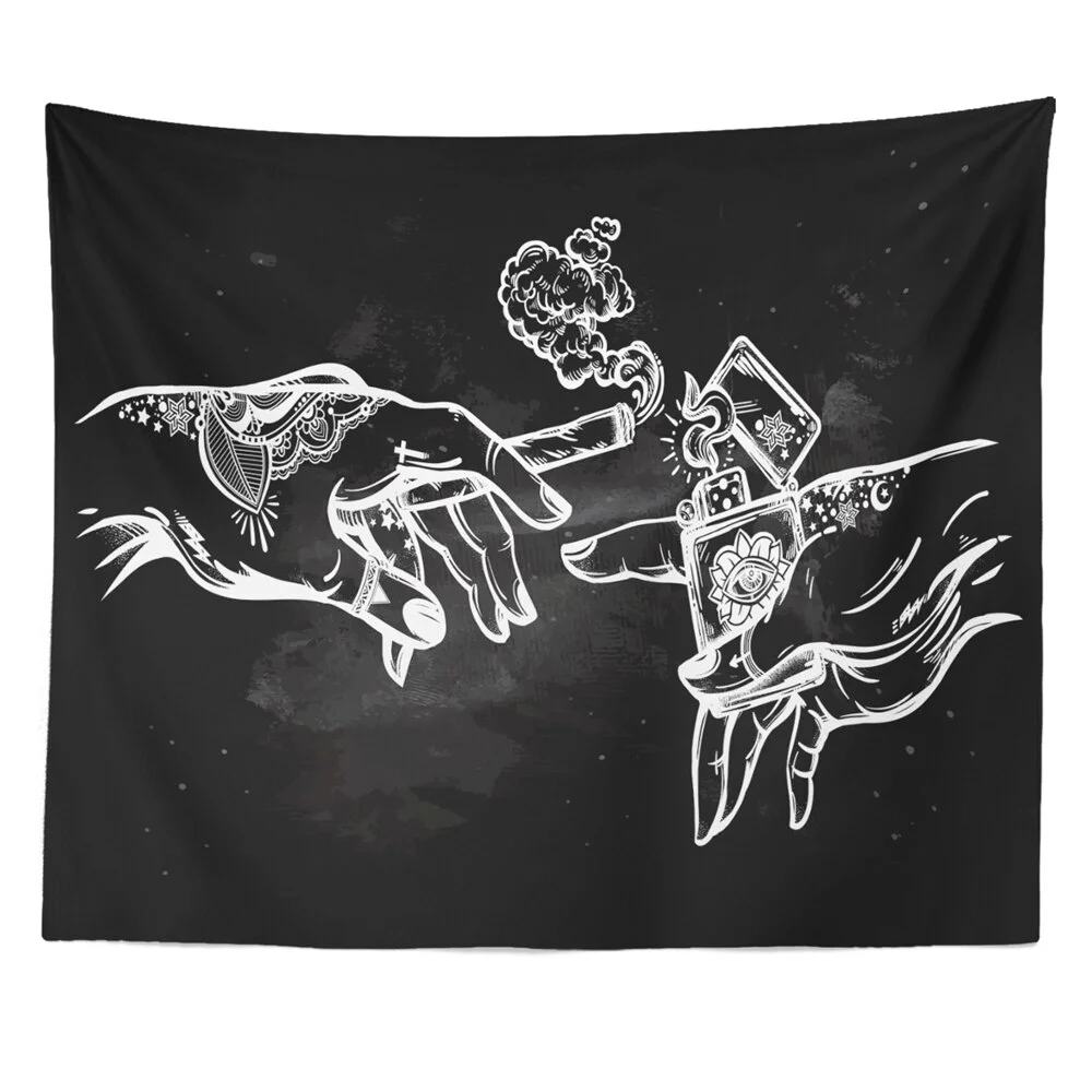 Athvotar Tarot Card Tapestry Wheel of the Zodiac Astrology Chart& the ...