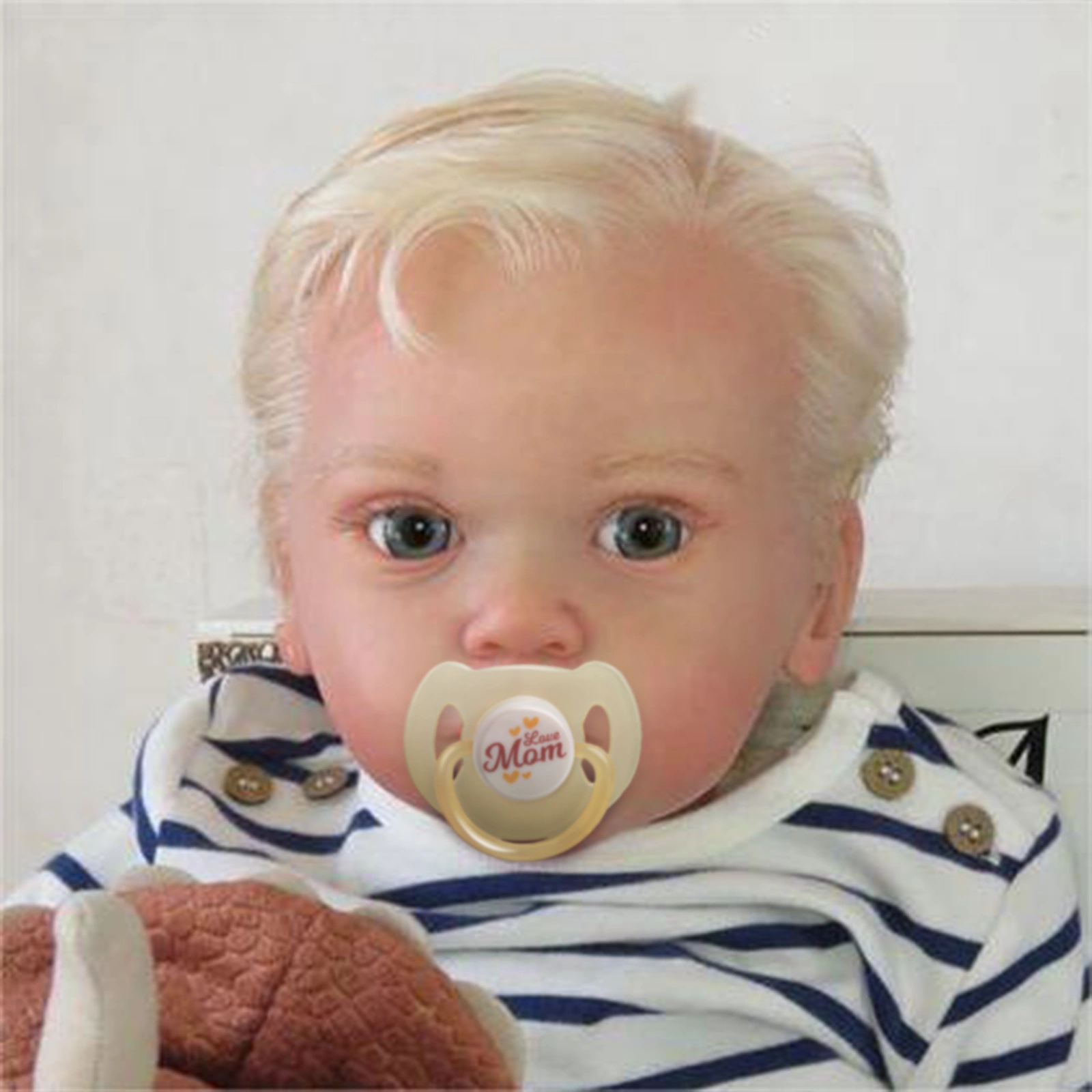 20'' Lifelike Dave Reborn Toddler Body Baby Doll Boy with Blue Eyes