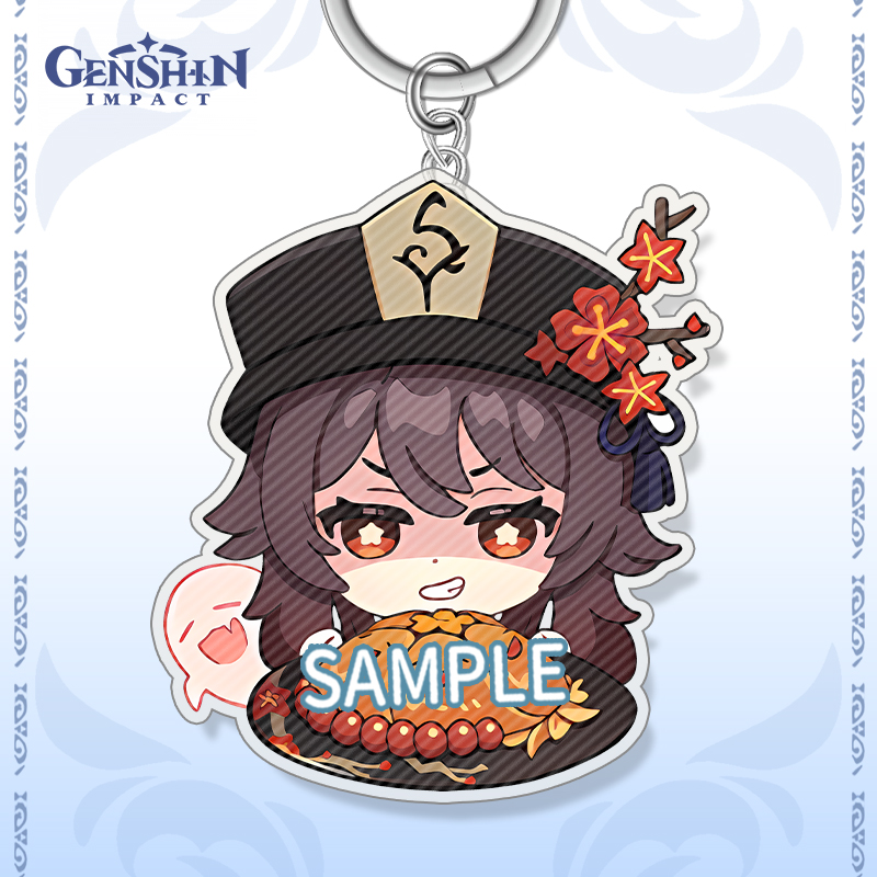 Genshin Impact Hu Tao Keychain Acrylic Backpack Pendant-Genshin Impact ...