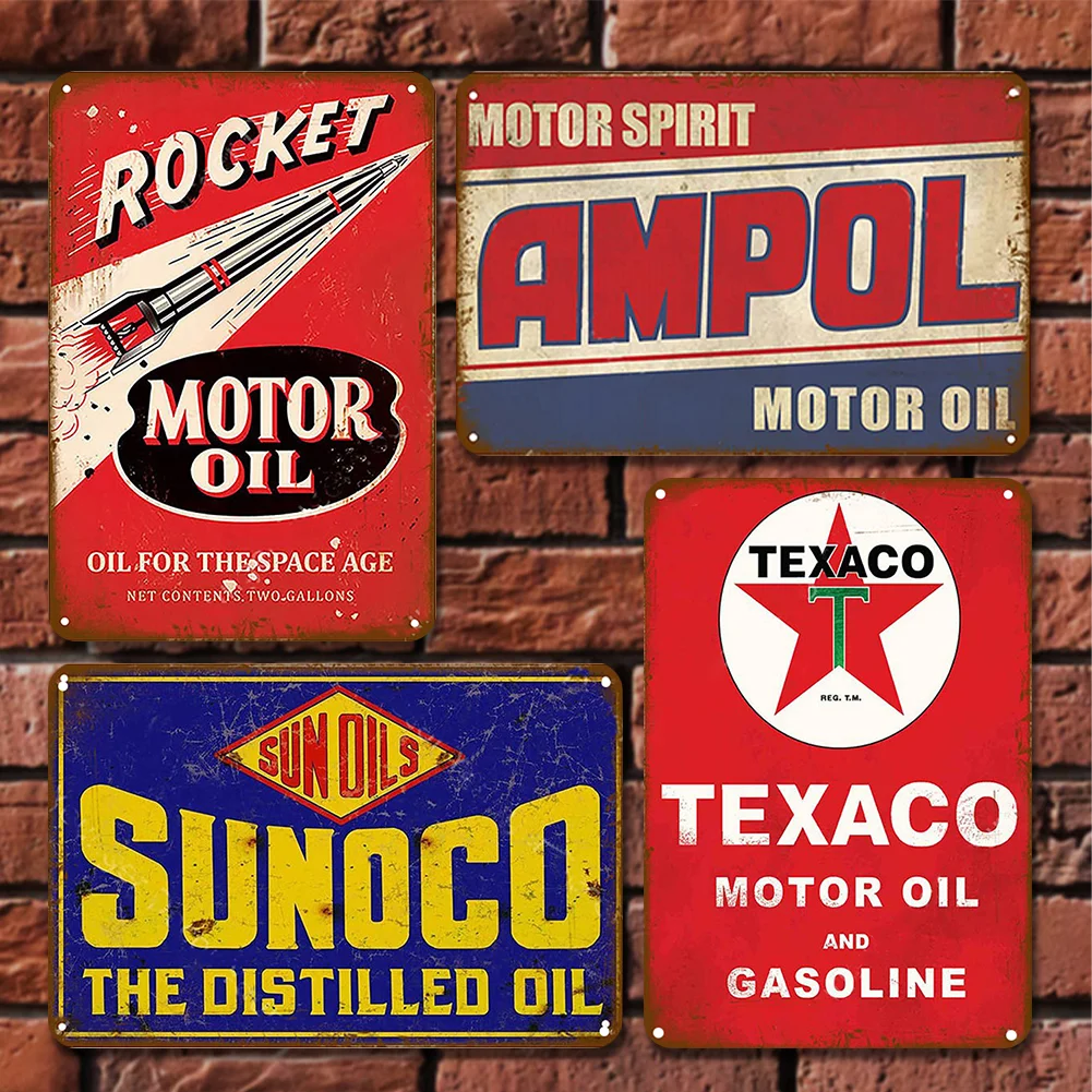 Oil - Vintage Tin Signs - （20*30cm）