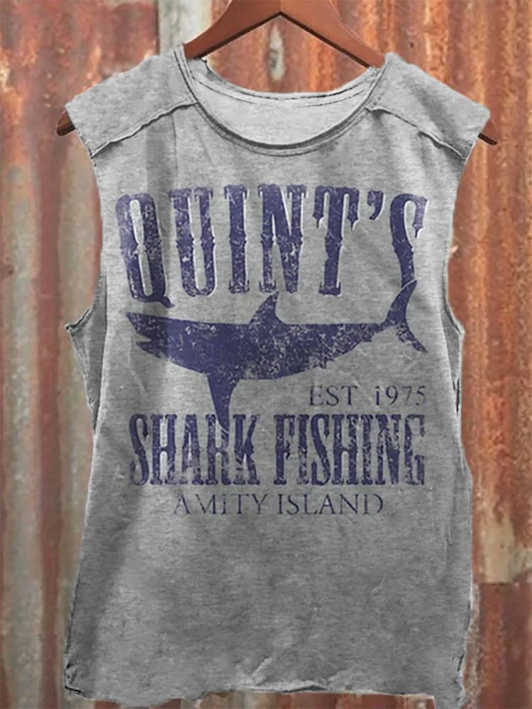 Quint's Shark Big Game Fishing Unisex Classic-2 Tank Top