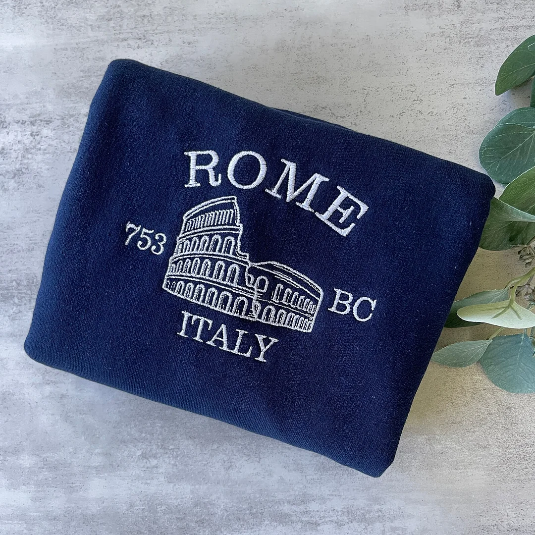 Embroidered Rome Sweatshirt