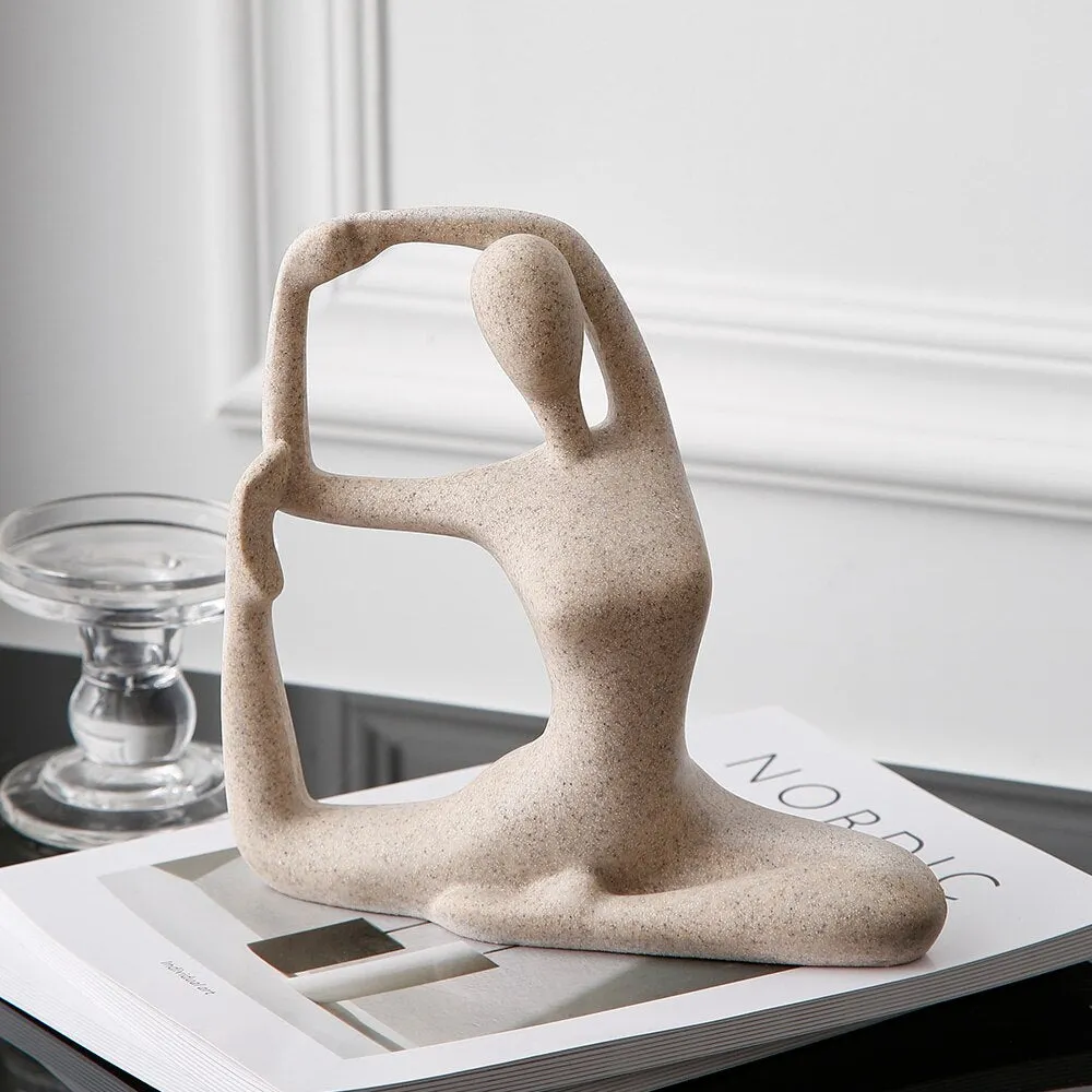 Abstract Figure Resin Statue Creative Sculpture Modern Home Decoration ...