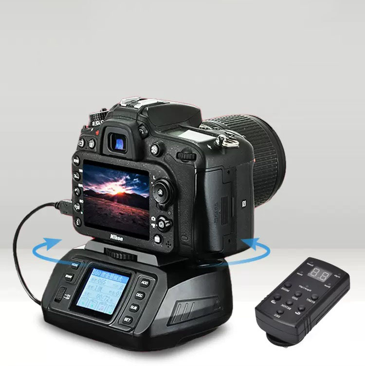 AD10 Programmable Panoramic Electric Pan Tilt with Remote Control