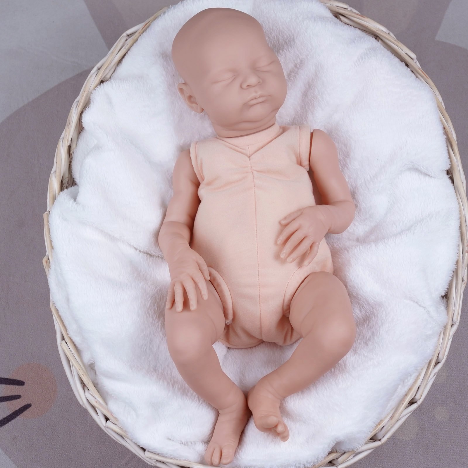 DIY Kit Of Unfinished Parts Of Babay Doll White Embryo Mold