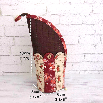 Standing Pencil Case Template With Instruction