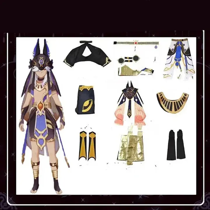 Genshin Toys Genshin Impact Cyno Cosplay Costume Full Set Wig Costume ...