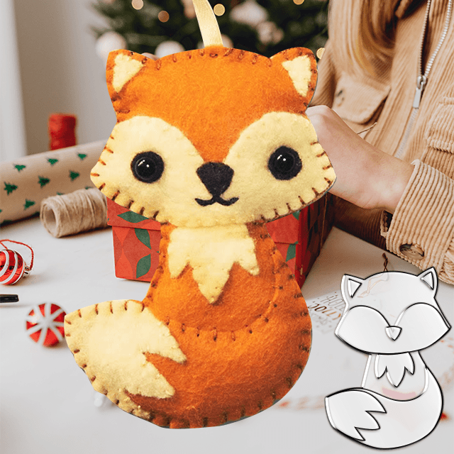 Felt Fox Template Set(8 PCS)-With Instructions