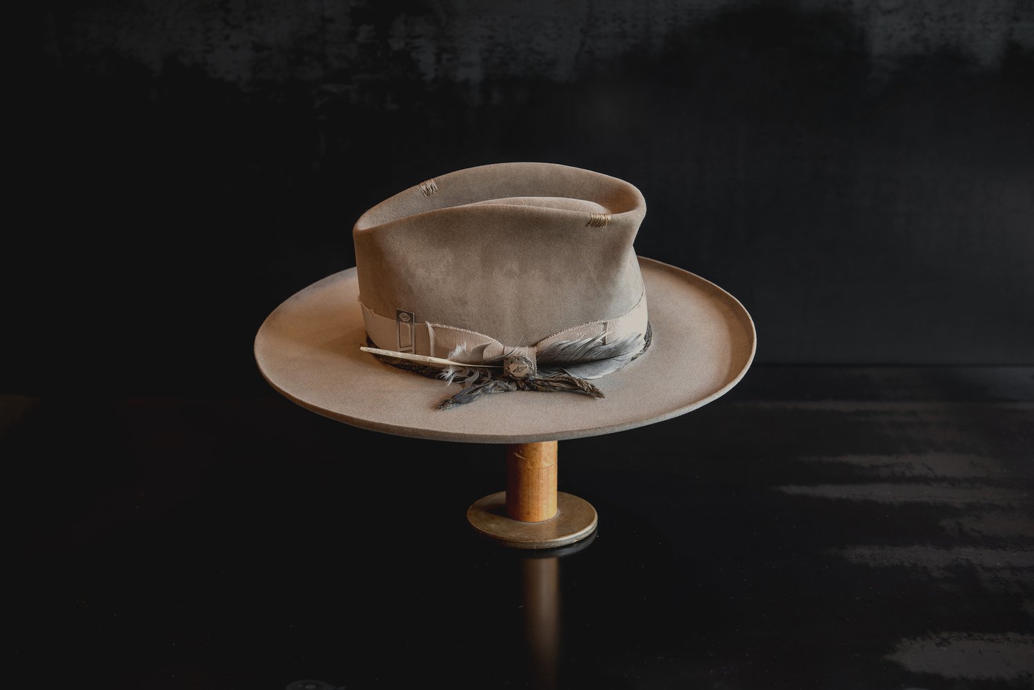 【Individual Design】Designer bow pin felt hat