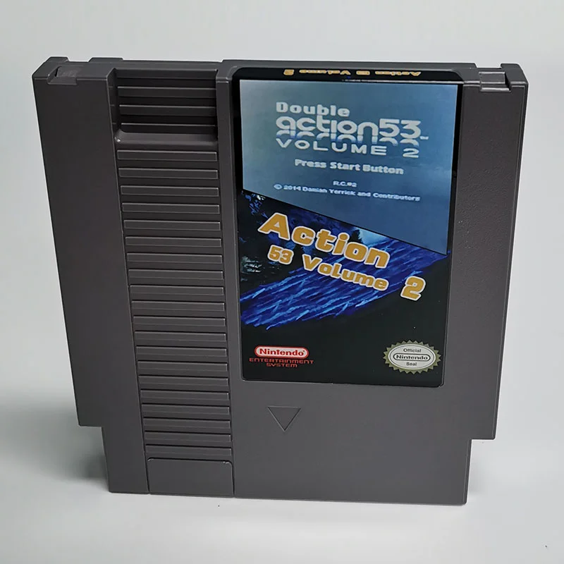 8 Bit NES Game Card - Action 53 Volume 2 - NES Games Cartridge - For ...