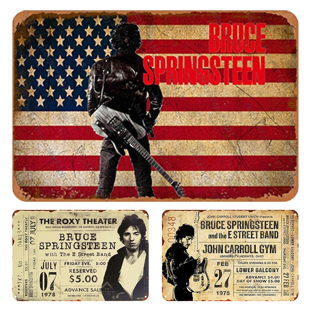 (Multi Style)Bruce Springsteen - Metal Tin Signs(8*12Inch/12*16Inch)