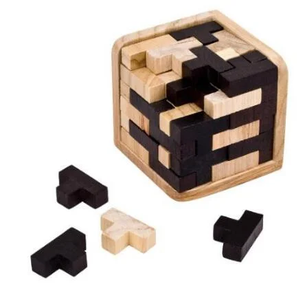 IQ Wooden Brain Teaser Burr Puzzles Traditional Intelligence ...