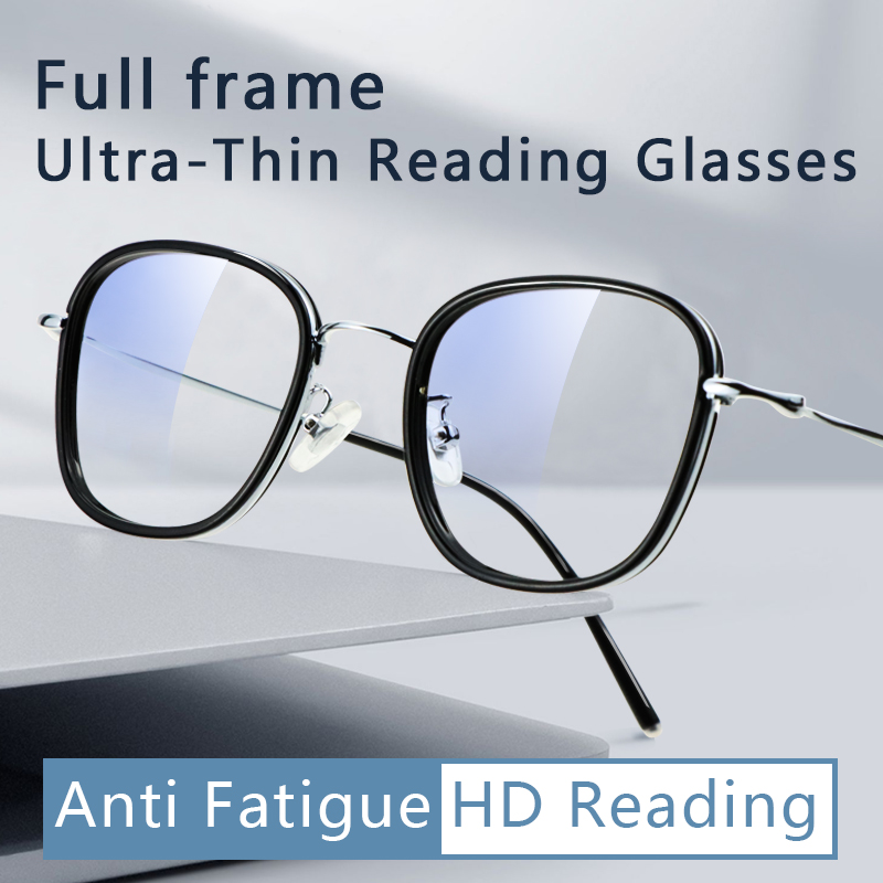 Ultra-Thin Resin Lens Reading Glasses Anti Blue Ray Anti-fatigue ...