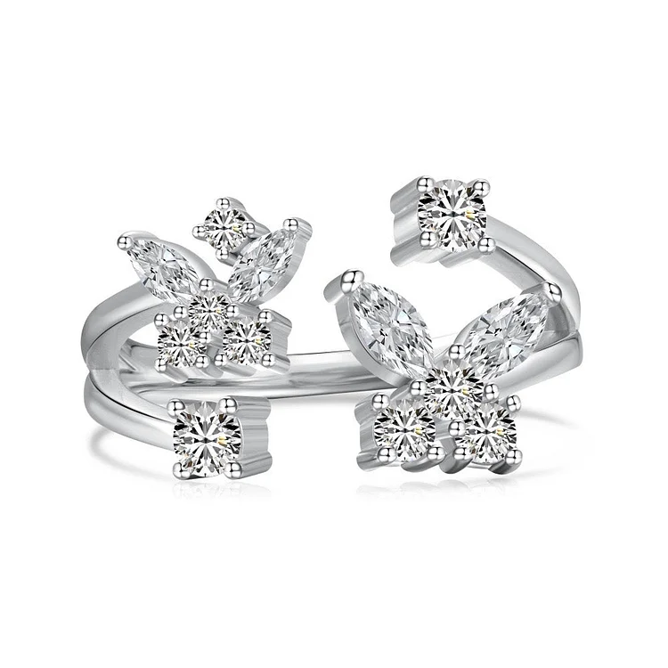 Butterfly Silver Ring Collection
