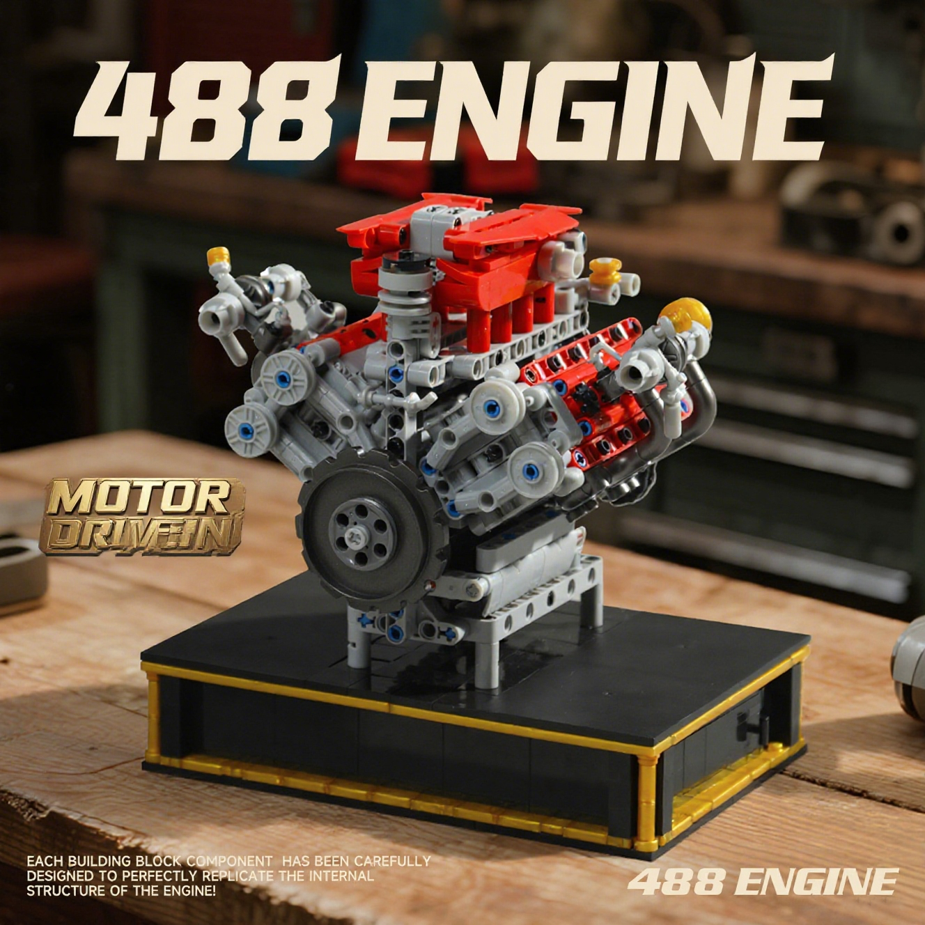 Car Engine Model Assembly Sports Car Ornaments