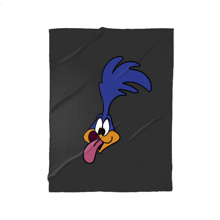 Road Runner With Tongue Sticking Out, Looney Tunes Fleece Blanket