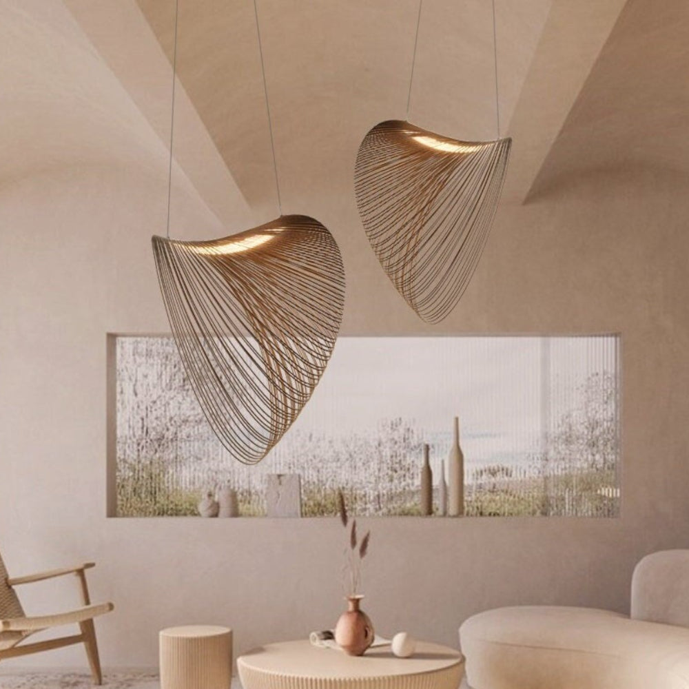 Arturest Creative Design Wooden Pendant Lamp Shade for Dining Room