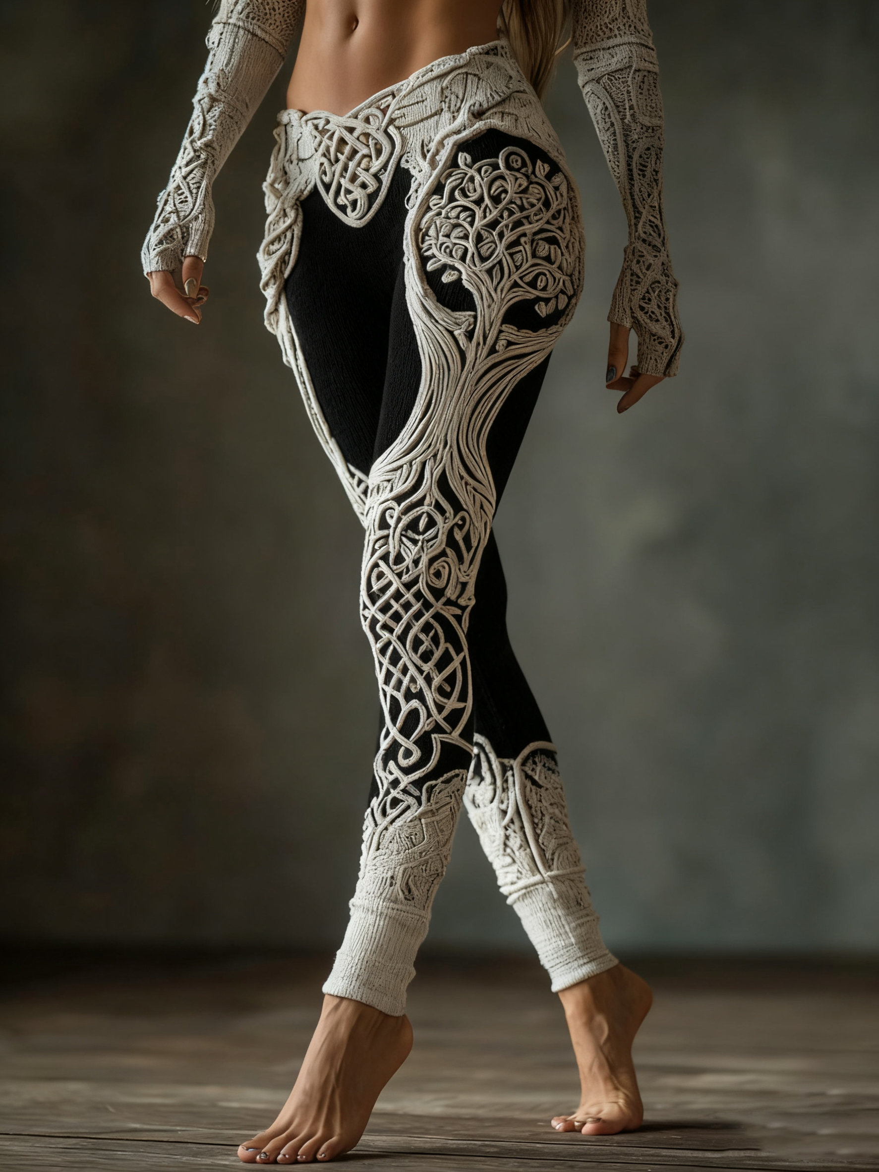 Vintage Viking Tree Of Life Celtic Knot Contrasting Colors Art Knit ...