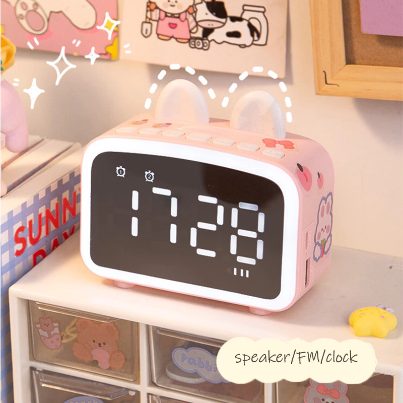 Nigikala Ins Digital Clock Snooze Clock Students Wake-up Clock Desktop ...
