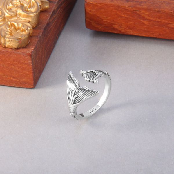 Sterling Silver Mermaid Tail Ring