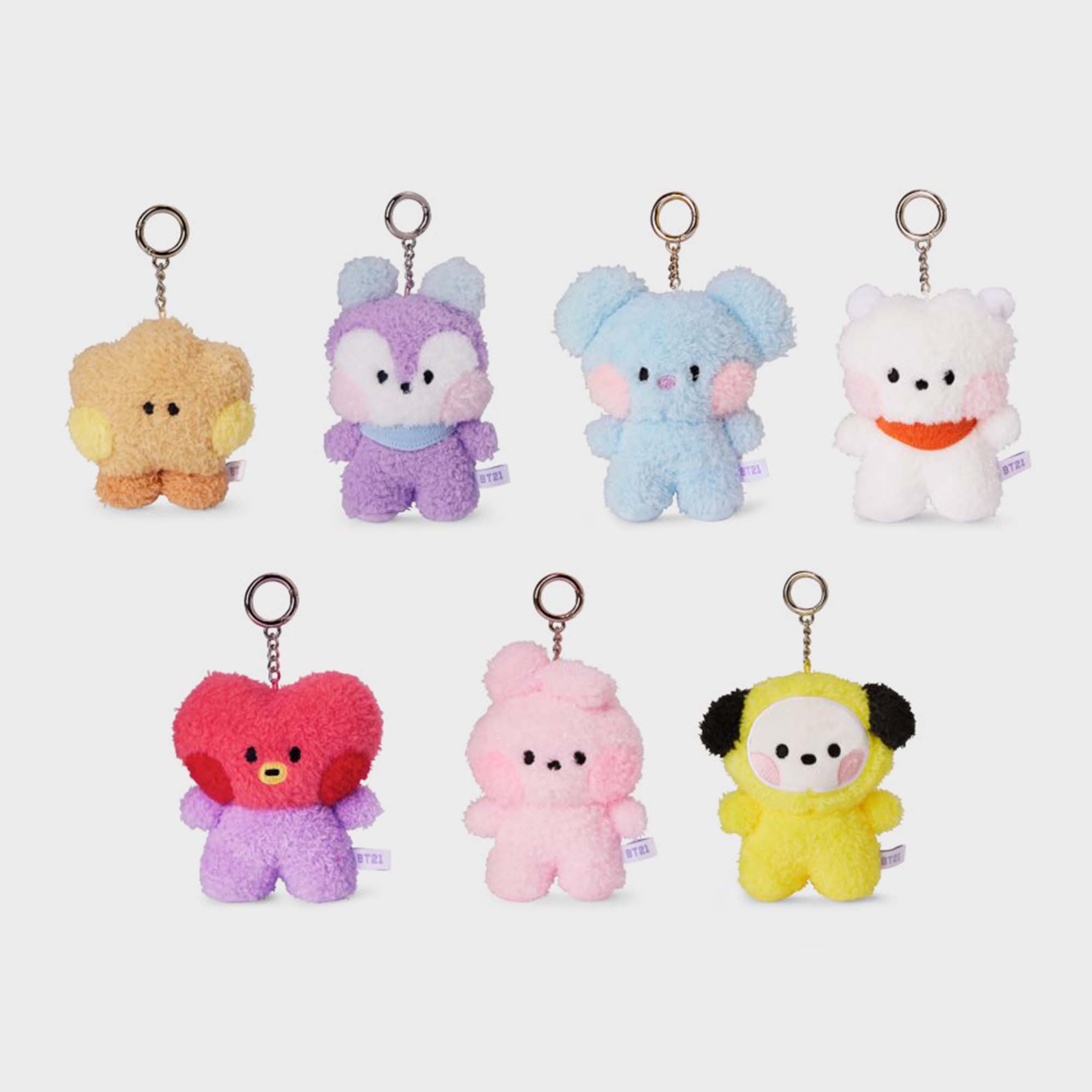 BT21 Minini Standing Plush Keyring
